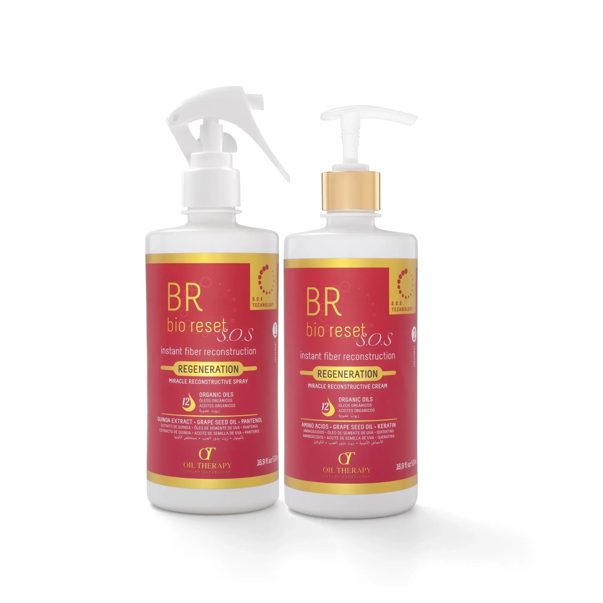 Pack soin reconstruction - Bio reset S.O.S Sleeker Plus 2x500ml – Shi ...